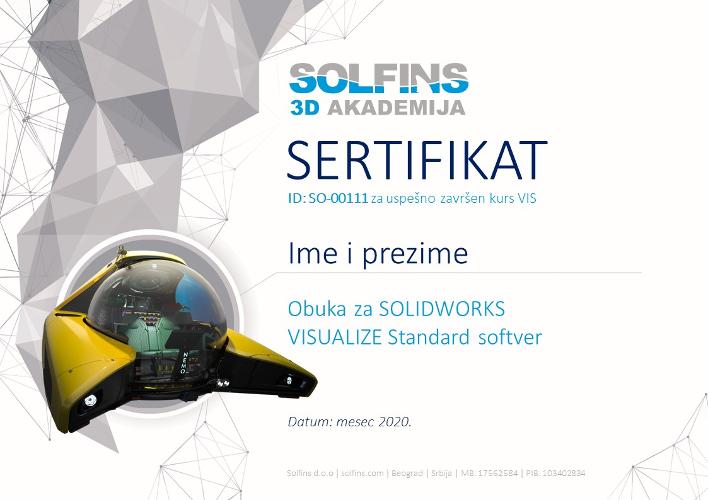 SolidWorks Visualize obuka - online | SOLFINS